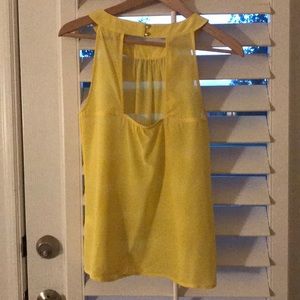 Bandolino | Tops | Yellow Silk Tank | Poshmark